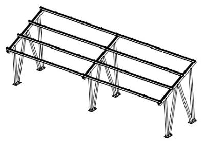 China 300 Wp PV Support Structure 4.5m Height ODM Aluminum Alloy Material for sale