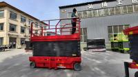 China Folding high-altitude work platform, used for indoor construction and exterior wall work for sale