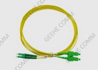 China 50/125 Duplex LC APC to SC APC Fiber Optic Jumper Cable Single Mode OS2 2.0mm for sale