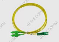 China 50/125 Duplex LC APC to SC APC Fiber Optic Jumper Cable Single Mode OS2 2.0mm for sale