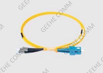 China 62.5/125 Multimode Fiber Patch Cord 100M FC APC to SC Duplex OM1 for sale