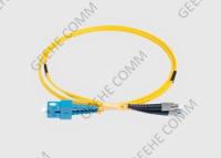China 62.5/125 Multimode Fiber Patch Cord 100M FC APC to SC Duplex OM1 for sale