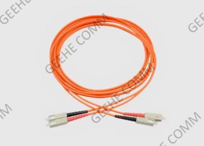 China PVC Jacket 9/125 Singlemode Duplex SC-SC Fiber Optic Patch Cable 1m-30m for sale