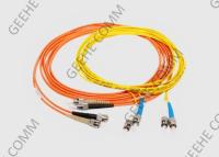 China 3m Duplex 62.5/125 OM1 ST to ST Fiber Optic Jumper Cable Multimode for sale