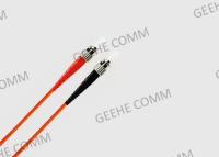 China 3m Duplex 62.5/125 OM1 ST to ST Fiber Optic Jumper Cable Multimode for sale