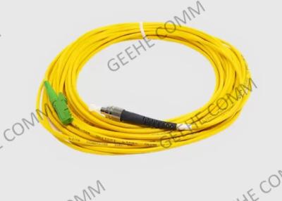 China 9/125 OS2 Duplex 2.0mm Single Mode Fiber Patch Cord 10m E2000/APC to FC/UPC for sale