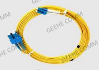 China 3M SC-LC 9/125 OS2 Singlemode PVC OFNR Duplex Fiber Patch Cable for sale