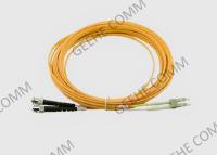 China Fiber Jumper Cable 25M Multimode 62.5/125 Duplex ST to LC Fiber Patch Cord for sale