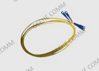 China 3M Yellow LSZH Jacket Duplex 9/125 SC-SC PC Fiber Patch Cord for sale