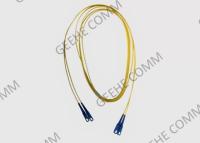 China 3M Yellow LSZH Jacket Duplex 9/125 SC-SC PC Fiber Patch Cord for sale