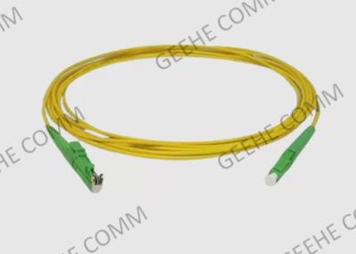 China Singlemode 9/125 OS2 Fiber Optic Patch Cord E2000 APC to LC APC 3.0mm for sale