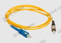 China 2.0mm Simplex SC to FC 9/125um Single Mode Fiber Optic Patch Cord for sale