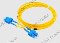China SC APC 3.0mm 10M Duplex Fiber Optic Patch Cord Low Insertion Loss for sale