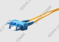 China SC APC 3.0mm 10M Duplex Fiber Optic Patch Cord Low Insertion Loss for sale