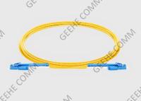 China Uniboot 3.0mm LC To LC OS2 Singlemode Fiber Optic Patch Cable OFNR for sale