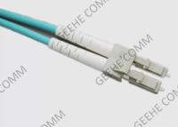 China 3M PVC Aqua Jacket Duplex OS2 LC To LC single mode fiber cable for sale