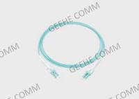 China Pull Tab LC to LC Duplex OM3 Fiber Patch Cable 10Gb 40Gb 2.0mm LSZH for sale