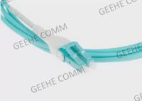 China Pull Tab LC to LC Duplex OM3 Fiber Patch Cable 10Gb 40Gb 2.0mm LSZH for sale