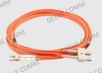 China Multimode Duplex OFNR 5M LC to SC Fiber Optic Patch Cord 50/125 for sale