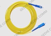 China Yellow 3.0mm SC To SC Single Mode Fiber Optic Patch Cord for sale