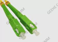 China Yellow 3.0mm SC To SC Single Mode Fiber Optic Patch Cord for sale