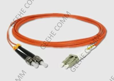 China PVC Jacket 1m LC to ST Multimode Duplex Fiber Optic Patch Cable OM1 for sale