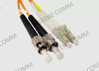 China PVC Jacket 1m LC to ST Multimode Duplex Fiber Optic Patch Cable OM1 for sale
