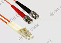 China PVC Jacket 1m LC to ST Multimode Duplex Fiber Optic Patch Cable OM1 for sale