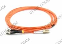 China PVC Jacket 1m LC to ST Multimode Duplex Fiber Optic Patch Cable OM1 for sale