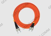 China FC To ST Duplex OM3 0.9mm 1m Multimode Fiber Optic Patch Cord for sale