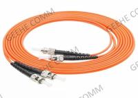 China FC To ST Duplex OM3 0.9mm 1m Multimode Fiber Optic Patch Cord for sale