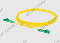 China LC APC to LC APC Duplex OS2 Single Mode PVC Fiber Optic Patch Cable 5M 2.0mm for sale