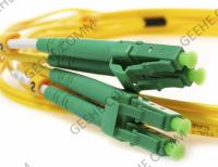 China LC APC to LC APC Duplex OS2 Single Mode PVC Fiber Optic Patch Cable 5M 2.0mm for sale
