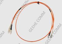 China SC To ST Duplex Multi Mode OM1 PVC Fiber Optic Patch Cable 2.0mm for sale