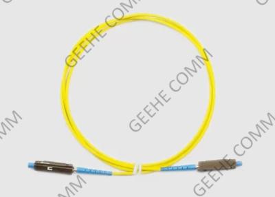 China MU Connector Multimode Duplex Patch Cord 2.0mm Yellow Fiber Optic Cable for sale