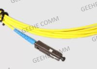China MU Connector Multimode Duplex Patch Cord 2.0mm Yellow Fiber Optic Cable for sale