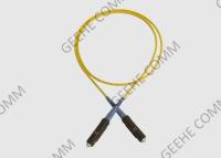 China MU Connector Multimode Duplex Patch Cord 2.0mm Yellow Fiber Optic Cable for sale