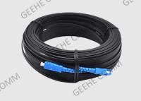 China Corning Fiber G657A Single Mode OFNR Jacket Fiber Patch Leads SC To SC Simplex for sale