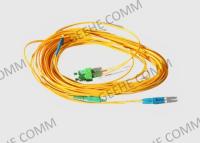 China FTTH Indoor 2.0mm PVC Single Mode SC UPC Fiber Optic Jumper 0.3dB Insertion Loss for sale