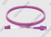 China 20M Duplex Multimode PVC (OFNR) 2.0MM Fiber Patch Cable SC To LC for sale
