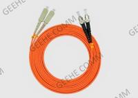 China G657A ST to SC Duplex 10G Single Mode Fiber Patch Cord 2.0mm OS2 9/125um for sale