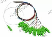 China Mini Module 250um SC/APC Blockless 1x16 Optical Splitter PLC 1260-1650nm for sale