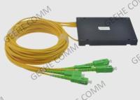 China Single Mode 1x4 ABS Box PLC Fiber Optic Splitter 1260-1650nm G657A1 for sale