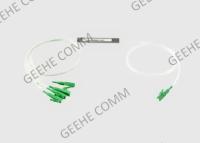 China LC APC Steel Tube Fiber Optic PLC Splitter 1x4 Low Loss for PON Networks for sale