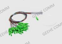 China 1x26 Single Mode PLC Fiber Optic Splitter Tube SC/APC 60/40 Split 1260-1650nm for sale