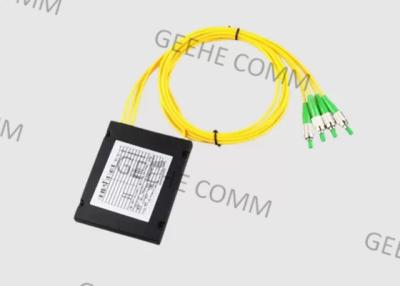 China 1×3 ABS Box Fiber Optic PLC Splitter Module FC/APC Connector for sale
