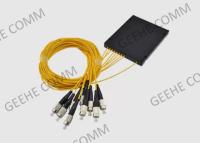China 1x8 Single Mode PLC Fiber Splitter ABS Box FC UPC 1260-1650nm for sale