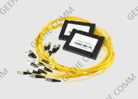 China 1x8 Single Mode PLC Fiber Splitter ABS Box FC UPC 1260-1650nm for sale