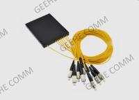 China High Density PLC Fiber Optic Splitter 1x16 ABS Module for FTTH GEPON 1260-1650nm for sale