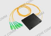 China 1x4 PLC Splitter ABS Box SC/UPC 1.5m G657A1 Fiber Optic for FTTH CATV for sale